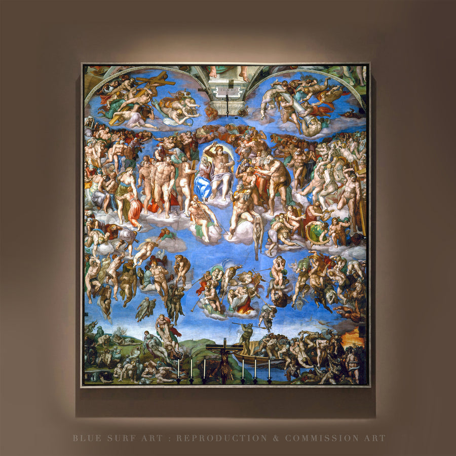 The Last Judgment Painting Michelangelo Reproduction – Blue Surf Art