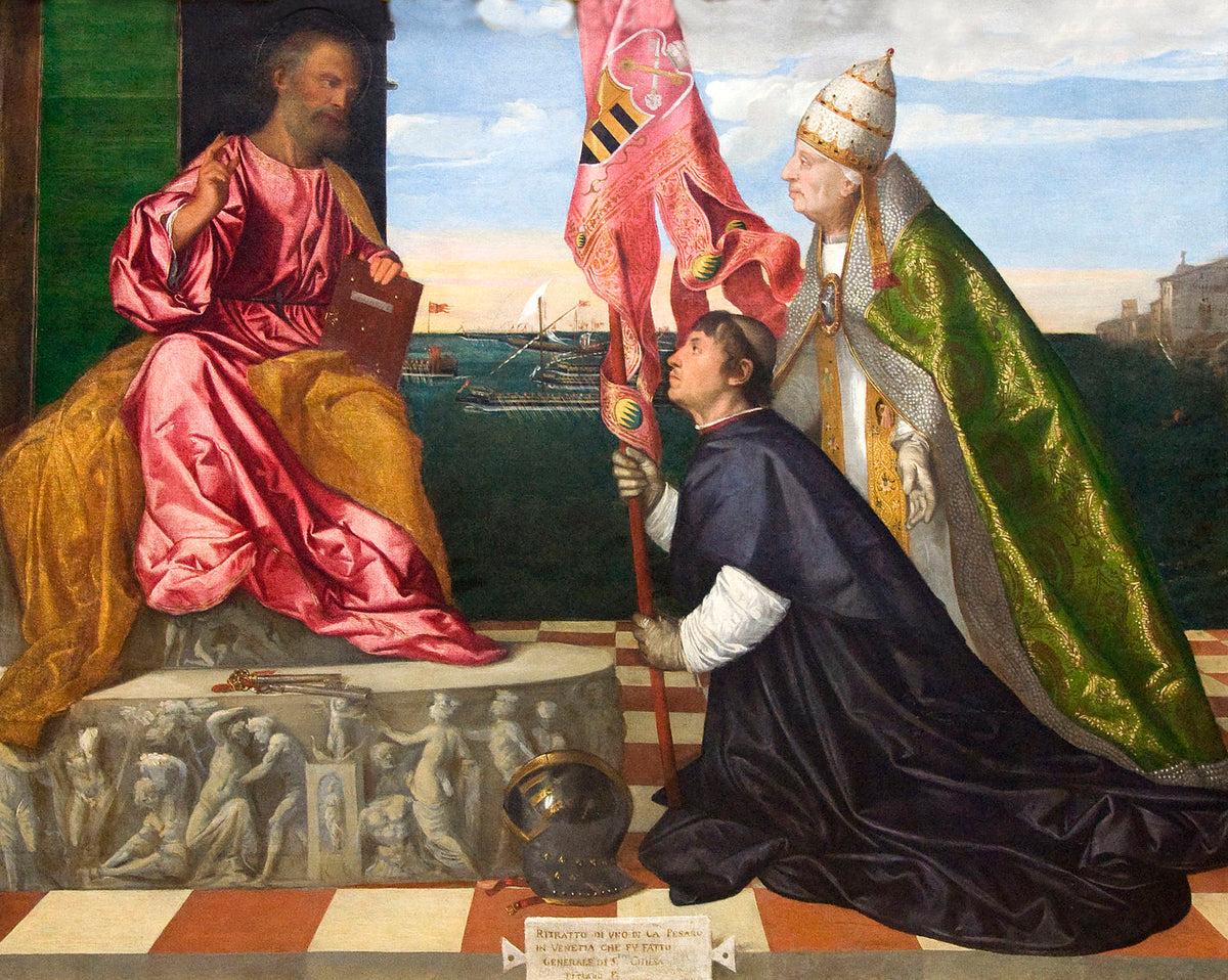 Titian – Jacopo Pesaro Presented to Saint Peter (1503–1506) | Royal ...