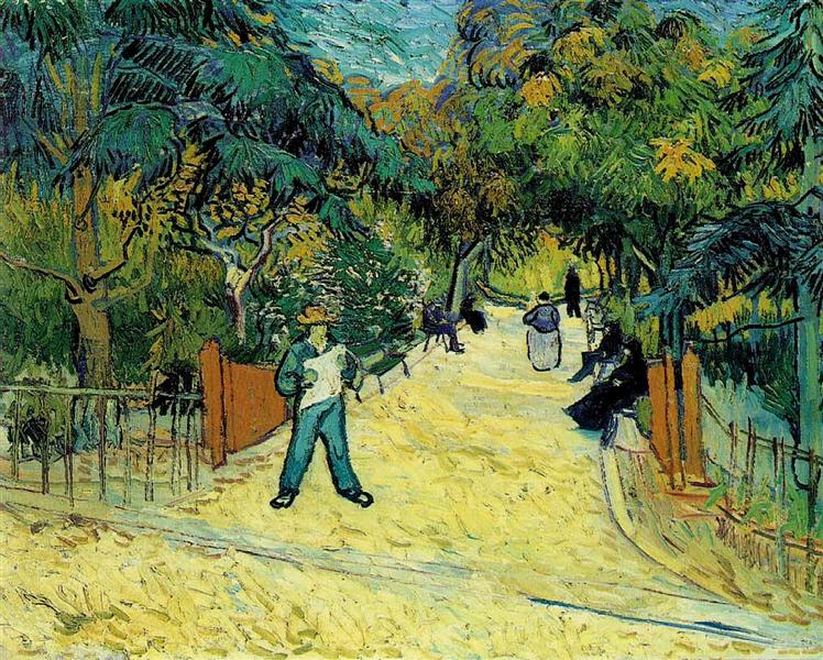 Entrance to the Public Gardens in Arles (1888) by Van Gogh — Phillips ...