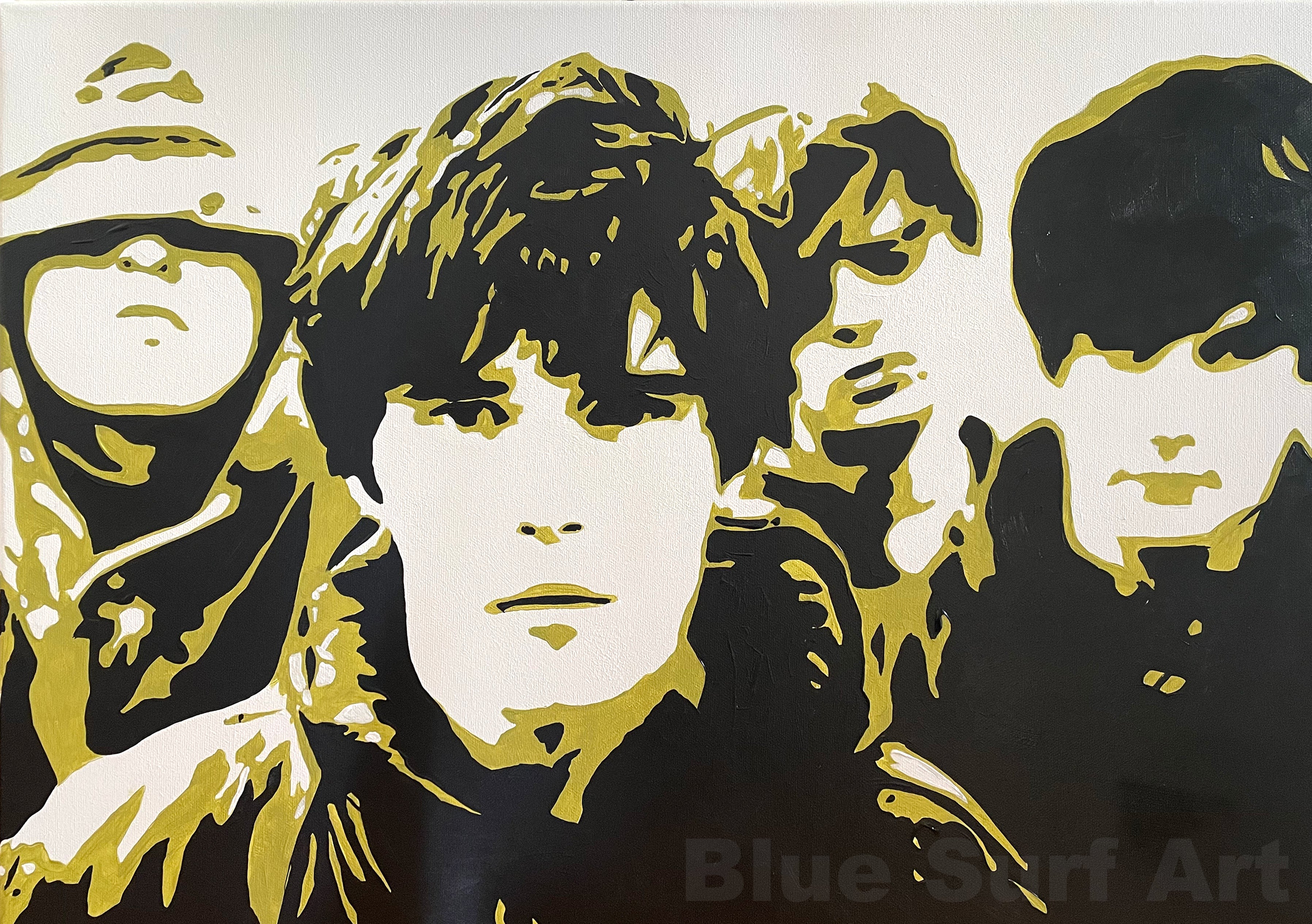 Stone Roses Wall Art Original Oil on Canvas Painting Ian Brown Art ...